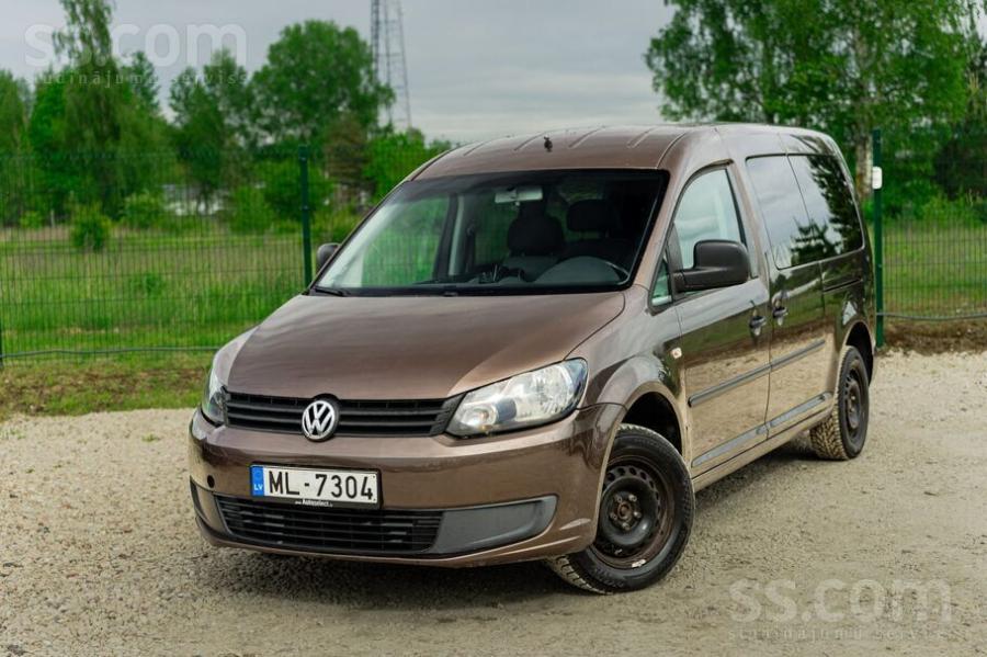 Brown Volkswagen Caddy 2011 in Riga, with an engine capacity of 1.60 L and mileage of 0 thousand km for 4850 €, photo 1 on AUTOMOTO.COM.LV