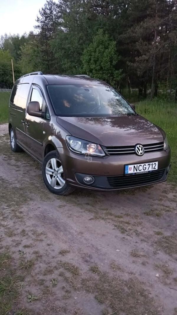 Brūns Volkswagen Caddy 2015 Viļņa, ar dzinēja tilpumu 2.00 L un nobraukumu 380 tūkst. km par 7800 €, foto 2 vietnē AUTOMOTO.COM.LV