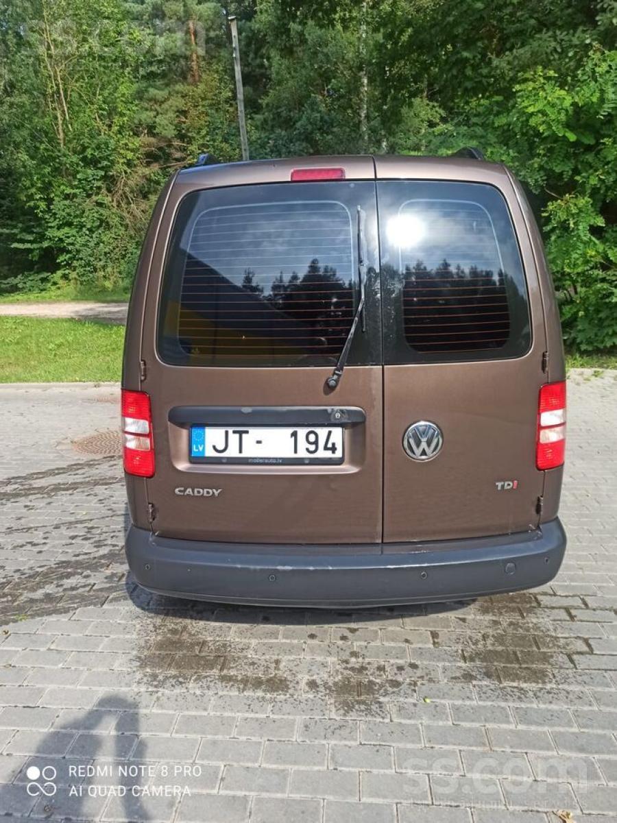 Brūns Volkswagen Caddy 2014 Rīga, ar dzinēja tilpumu 1.60 L un nobraukumu 198 tūkst. km par 6350 €, foto 4 vietnē AUTOMOTO.COM.LV