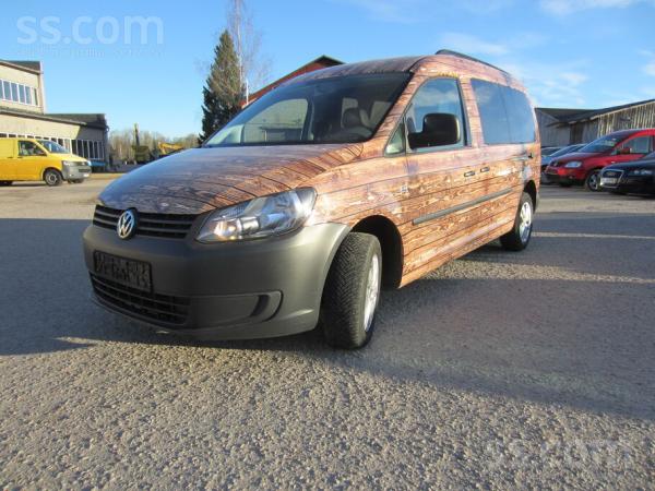 Brown Volkswagen Caddy 2011 in Madona, with an engine capacity of 1.60 L and mileage of 194 thousand km for 4750 €, photo 1 on AUTOMOTO.COM.LV