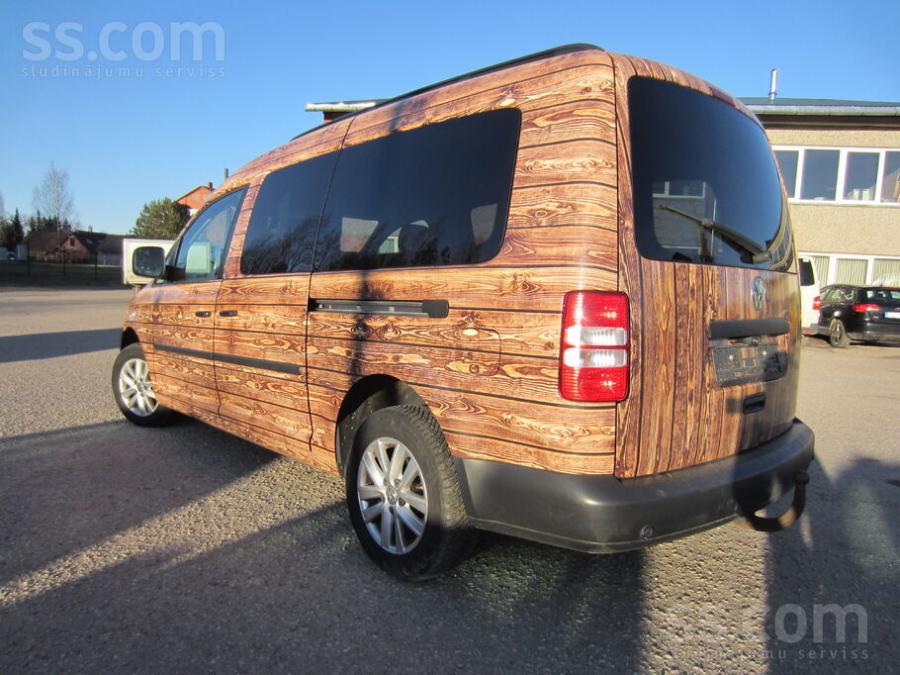 Brown Volkswagen Caddy 2011 in Madona, with an engine capacity of 1.60 L and mileage of 194 thousand km for 4750 €, photo 4 on AUTOMOTO.COM.LV