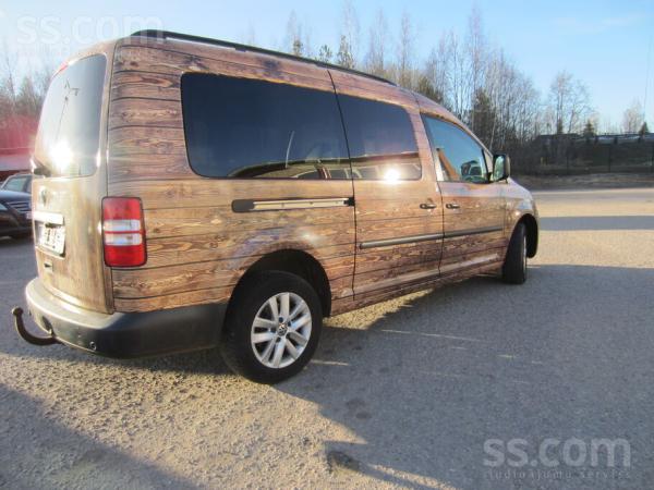 Brown Volkswagen Caddy 2011 in Madona, with an engine capacity of 1.60 L and mileage of 194 thousand km for 4750 €, photo 4 on AUTOMOTO.COM.LV