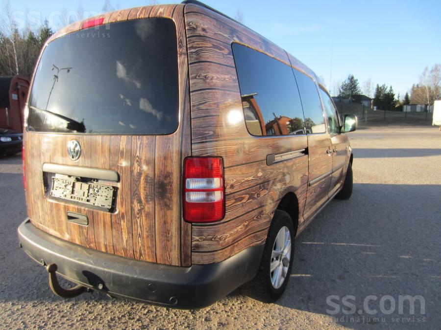 Brown Volkswagen Caddy 2011 in Madona, with an engine capacity of 1.60 L and mileage of 194 thousand km for 4750 €, photo 6 on AUTOMOTO.COM.LV