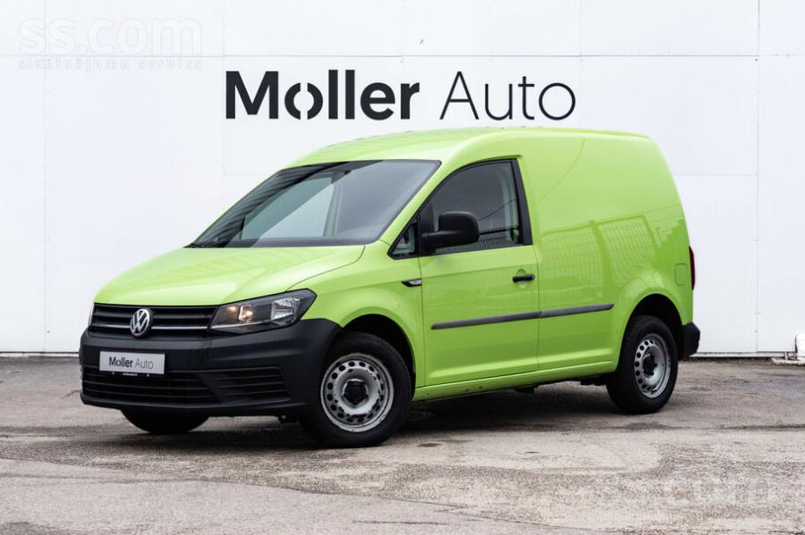 Green Volkswagen Caddy 2018 in Riga, with an engine capacity of 2.00 L and mileage of 96 thousand km for 4250 €, photo 1 on AUTOMOTO.COM.LV