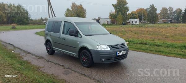 Green Volkswagen Caddy 2005 in Bauska, with an engine capacity of 1.90 L and mileage of 420 thousand km for 1750 €, photo 1 on AUTOMOTO.COM.LV
