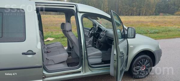 Green Volkswagen Caddy 2005 in Bauska, with an engine capacity of 1.90 L and mileage of 420 thousand km for 1750 €, photo 7 on AUTOMOTO.COM.LV
