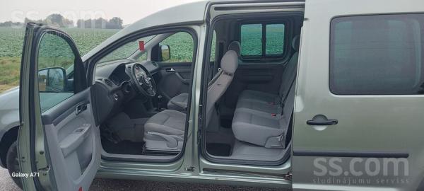 Green Volkswagen Caddy 2005 in Bauska, with an engine capacity of 1.90 L and mileage of 420 thousand km for 1750 €, photo 9 on AUTOMOTO.COM.LV
