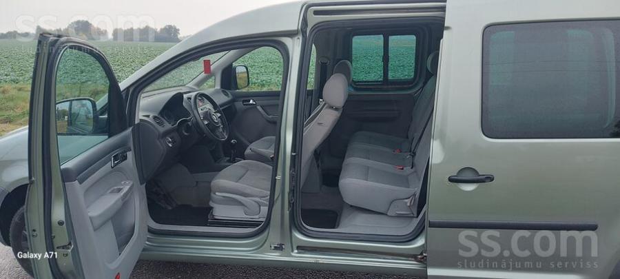Green Volkswagen Caddy 2005 in Bauska, with an engine capacity of 1.90 L and mileage of 420 thousand km for 1750 €, photo 9 on AUTOMOTO.COM.LV