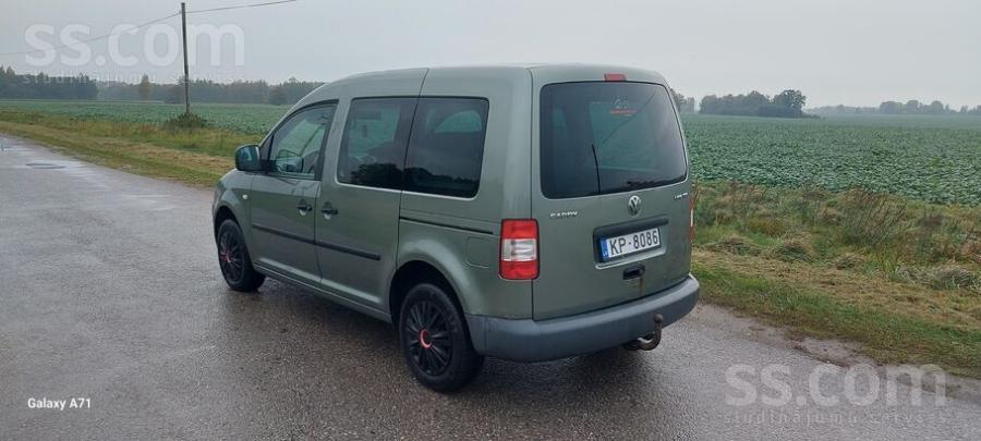 Green Volkswagen Caddy 2005 in Bauska, with an engine capacity of 1.90 L and mileage of 420 thousand km for 1750 €, photo 12 on AUTOMOTO.COM.LV