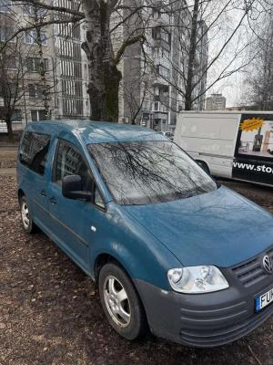 Green Volkswagen Caddy 2004 in Vilnius, with an engine capacity of 2.00 L and mileage of 322 thousand km for 3150 €, photo  on AUTOMOTO.COM.LV