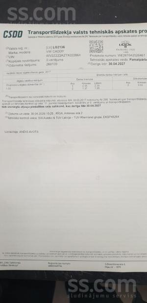 Zaļš Volkswagen Caddy 2006 Rīga, ar dzinēja tilpumu 1.90 L un nobraukumu 260 tūkst. km par 2650 €, foto 15 vietnē AUTOMOTO.COM.LV