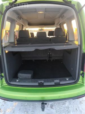 Green Volkswagen Caddy 2013 in Cesis, with an engine capacity of 1.60 L and mileage of 254 thousand km for 7250 €, photo 9 on AUTOMOTO.COM.LV