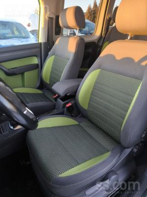 Green Volkswagen Caddy 2013 in Cesis, with an engine capacity of 1.60 L and mileage of 254 thousand km for 7250 €, photo 12 on AUTOMOTO.COM.LV