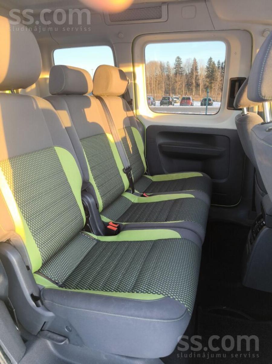 Green Volkswagen Caddy 2013 in Cesis, with an engine capacity of 1.60 L and mileage of 254 thousand km for 7250 €, photo 14 on AUTOMOTO.COM.LV
