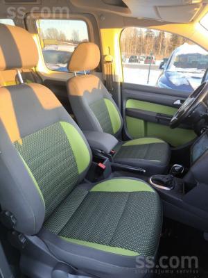 Green Volkswagen Caddy 2013 in Cesis, with an engine capacity of 1.60 L and mileage of 254 thousand km for 7250 €, photo 15 on AUTOMOTO.COM.LV