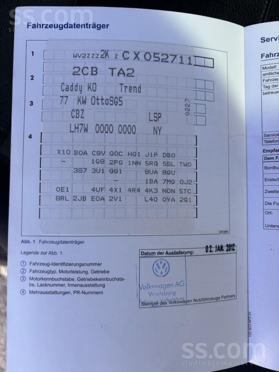 Pelēks Volkswagen Caddy 2011 Ogre, ar dzinēja tilpumu 1.20 L un nobraukumu 155 tūkst. km par 6650 €, foto 21 vietnē AUTOMOTO.COM.LV