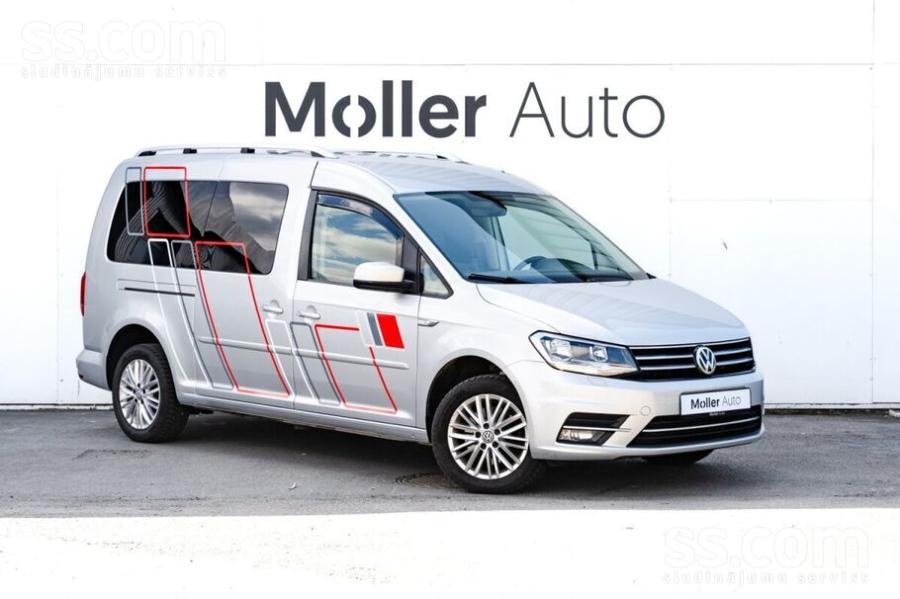 Pelēks Volkswagen Caddy 2018 Rīga, ar dzinēja tilpumu 2.00 L un nobraukumu 236 tūkst. km par 11950 €, foto 3 vietnē AUTOMOTO.COM.LV