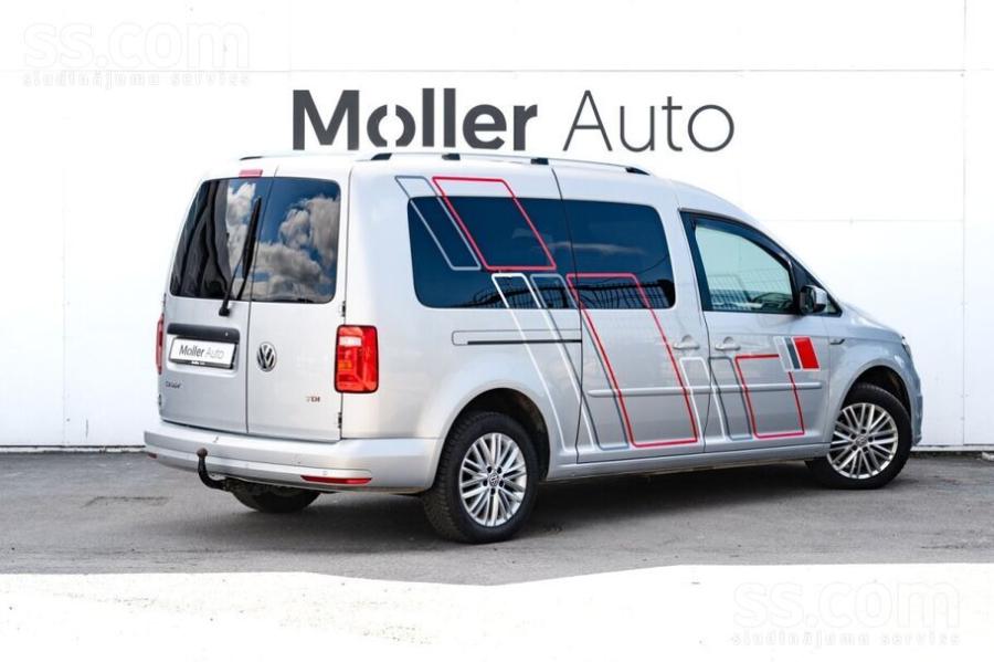 Pelēks Volkswagen Caddy 2018 Rīga, ar dzinēja tilpumu 2.00 L un nobraukumu 236 tūkst. km par 11950 €, foto 5 vietnē AUTOMOTO.COM.LV