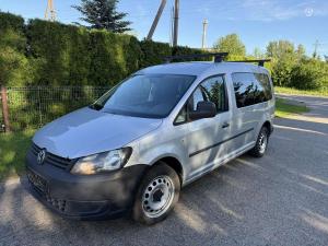 Grey Volkswagen Caddy 2014 in Vilnius, with an engine capacity of 1.60 L and mileage of 314 thousand km for 5500 €, photo  on AUTOMOTO.COM.LV