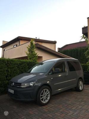 Grey Volkswagen Caddy 2016 in Vilnius, with an engine capacity of 1.97 L and mileage of 287 thousand km for 6500 €, photo  on AUTOMOTO.COM.LV