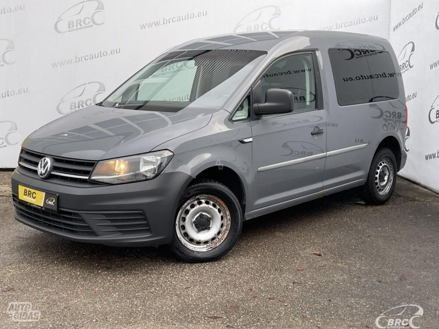 Grey Volkswagen Caddy 2018 in Avizieniai, with an engine capacity of 2.00 L and mileage of 321 thousand km for 5300 €, photo 1 on AUTOMOTO.COM.LV