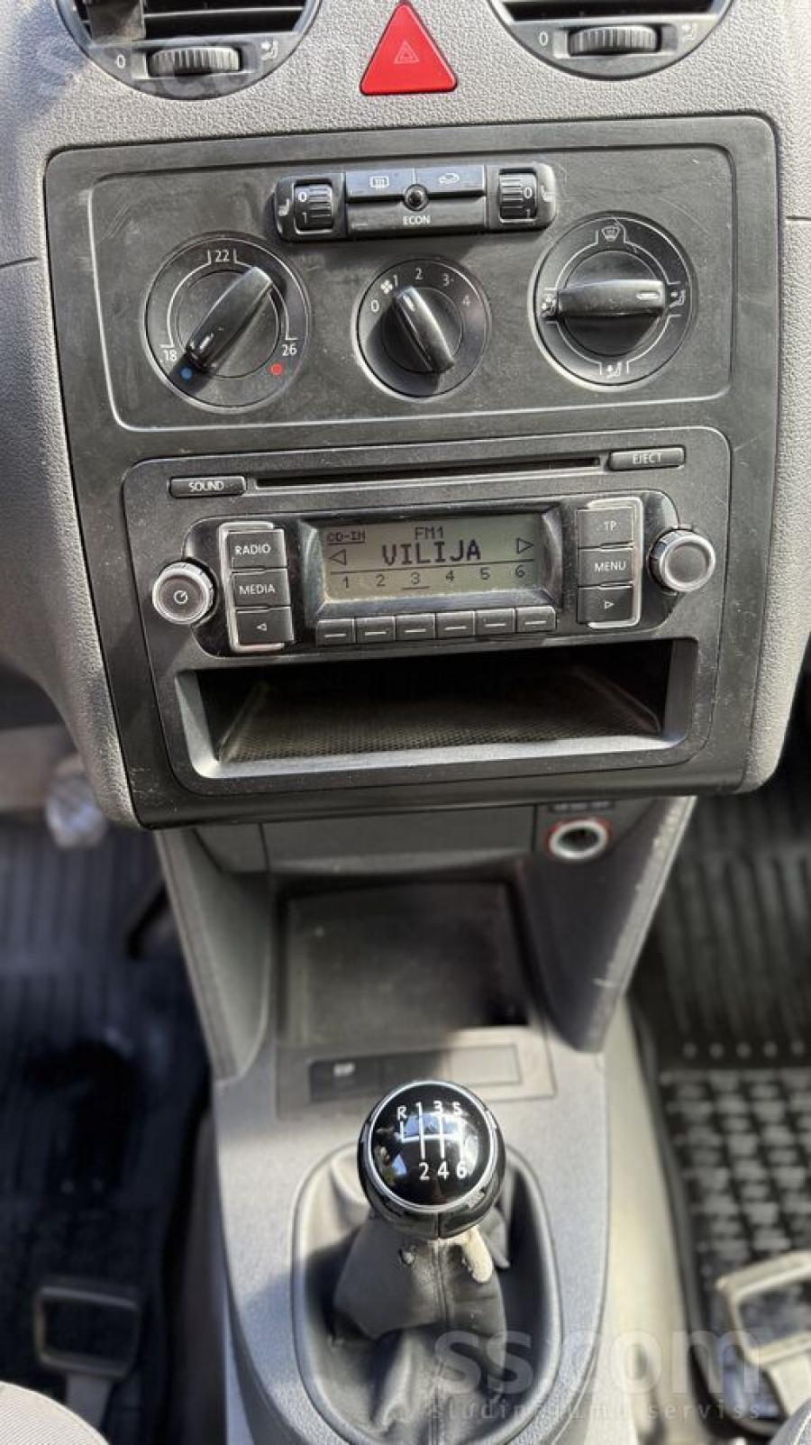 Grey Volkswagen Caddy 2005 in Madona, with an engine capacity of 1.90 L and mileage of 555 thousand km for 3100 €, photo 14 on AUTOMOTO.COM.LV