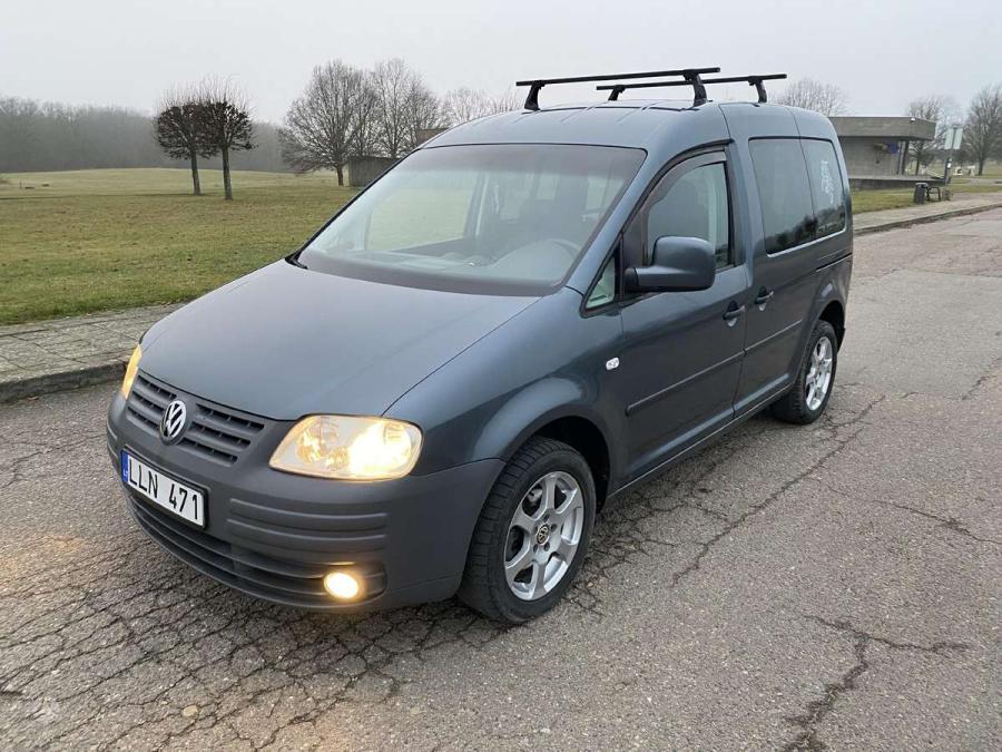 Grey Volkswagen Caddy 2006 in Kaunas, with an engine capacity of 1.90 L and mileage of 290 thousand km for 2600 €, photo 6 on AUTOMOTO.COM.LV
