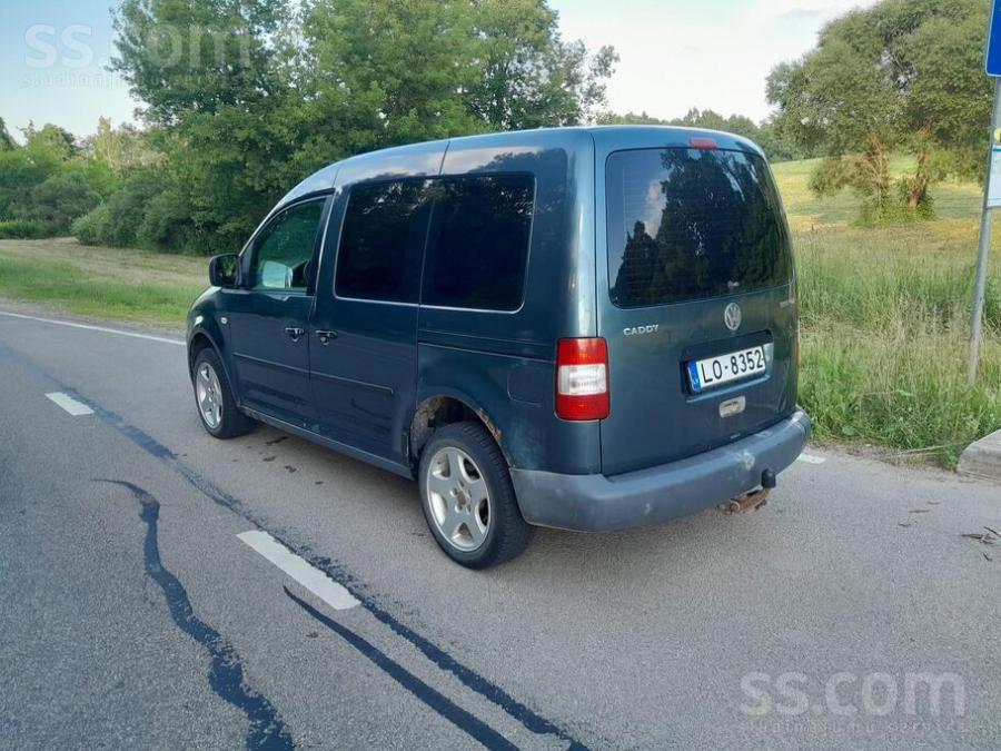 Grey Volkswagen Caddy 2006 in Preili, with an engine capacity of 1.90 L and mileage of 441 thousand km for 800 €, photo 3 on AUTOMOTO.COM.LV
