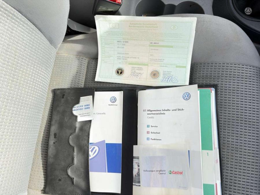 Grey Volkswagen Caddy 2006 in Jurbarkas, with an engine capacity of 1.60 L and mileage of 257 thousand km for 3150 €, photo 20 on AUTOMOTO.COM.LV