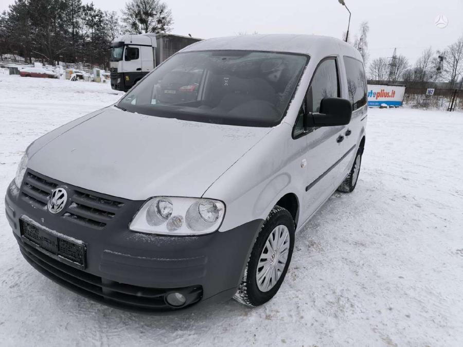 Grey Volkswagen Caddy 2009 in Alytus, with an engine capacity of 1.90 L and mileage of 283 thousand km for 4800 €, photo 4 on AUTOMOTO.COM.LV