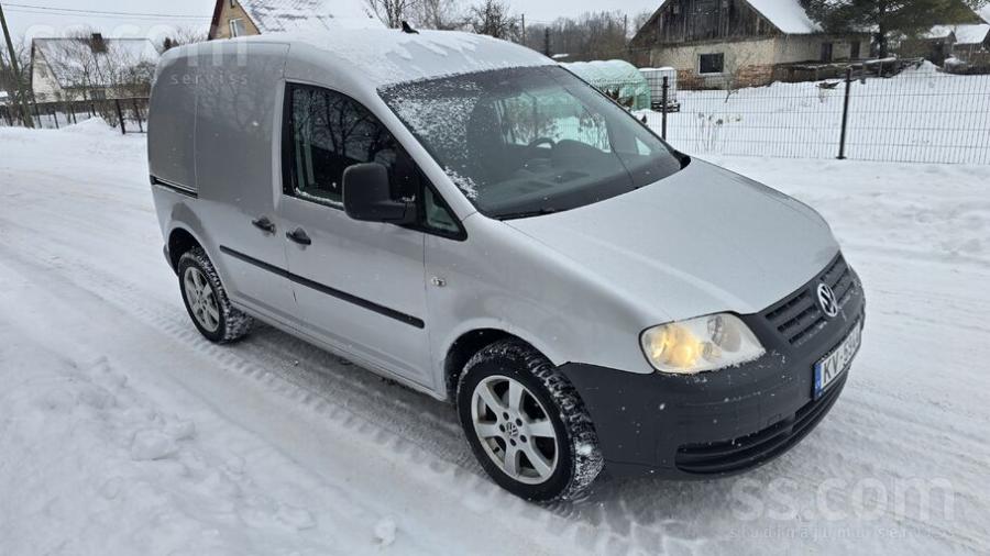 Grey Volkswagen Caddy 2009 in Valmiera, with an engine capacity of 1.90 L and mileage of 376 thousand km for 4800 €, photo 6 on AUTOMOTO.COM.LV