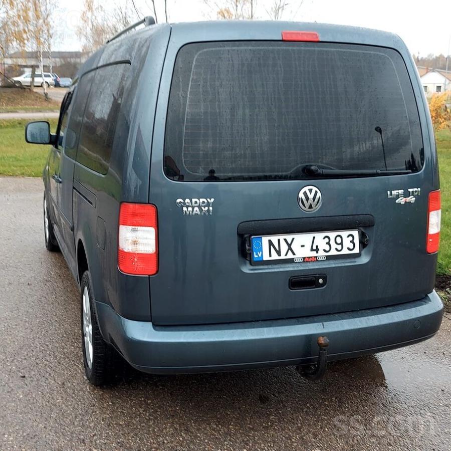 Grey Volkswagen Caddy 2010 in Riga, with an engine capacity of 1.90 L and mileage of 410 thousand km for 4850 €, photo 4 on AUTOMOTO.COM.LV
