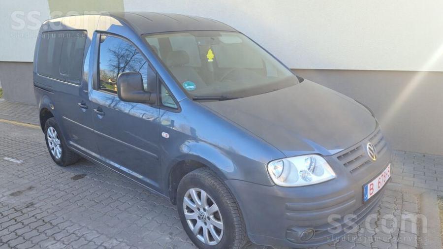 Pelēks Volkswagen Caddy 2010 Ogre, ar dzinēja tilpumu 1.90 L un nobraukumu 316 tūkst. km par 4650 €, foto 1 vietnē AUTOMOTO.COM.LV