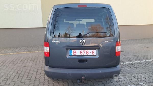 Pelēks Volkswagen Caddy 2010 Ogre, ar dzinēja tilpumu 1.90 L un nobraukumu 316 tūkst. km par 4650 €, foto 7 vietnē AUTOMOTO.COM.LV