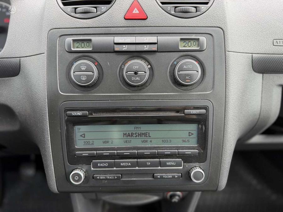 Grey Volkswagen Caddy 2010 in Marijampole, with an engine capacity of 1.40 L and mileage of 264 thousand km for 3350 €, photo 15 on AUTOMOTO.COM.LV