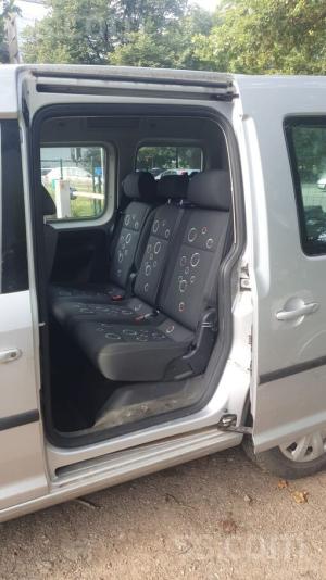 Grey Volkswagen Caddy 2011 in Riga, with an engine capacity of 1.60 L and mileage of 244 thousand km for 4200 €, photo 9 on AUTOMOTO.COM.LV