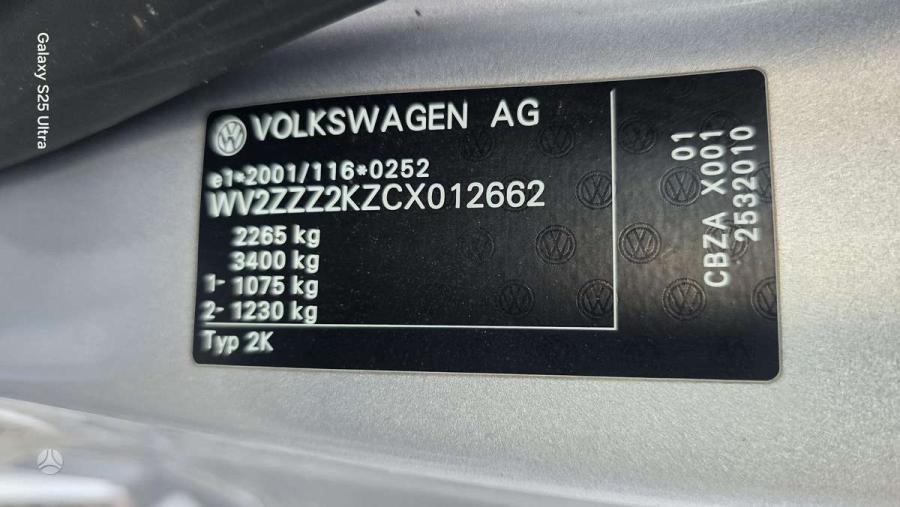 Pelēks Volkswagen Caddy 2011 Klaipėda, ar dzinēja tilpumu 1.20 L un nobraukumu 232 tūkst. km par 4590 €, foto 30 vietnē AUTOMOTO.COM.LV