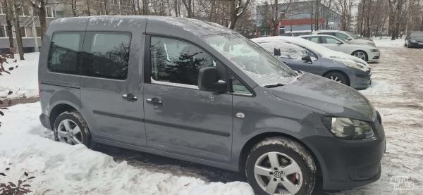 Grey Volkswagen Caddy 2012 in Vilnius, with an engine capacity of 1.20 L and mileage of 212 thousand km for 4950 €, photo 1 on AUTOMOTO.COM.LV
