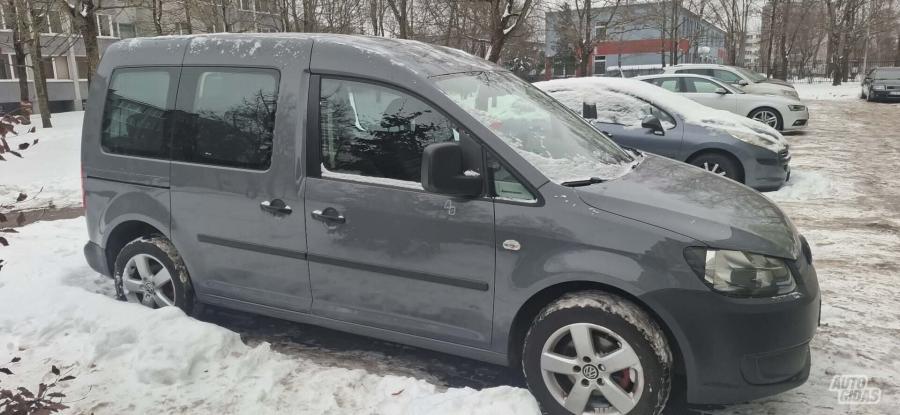 Grey Volkswagen Caddy 2012 in Vilnius, with an engine capacity of 1.20 L and mileage of 212 thousand km for 4950 €, photo 1 on AUTOMOTO.COM.LV