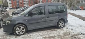 Grey Volkswagen Caddy 2012 in Vilnius, with an engine capacity of 1.20 L and mileage of 212 thousand km for 4950 €, photo 2 on AUTOMOTO.COM.LV