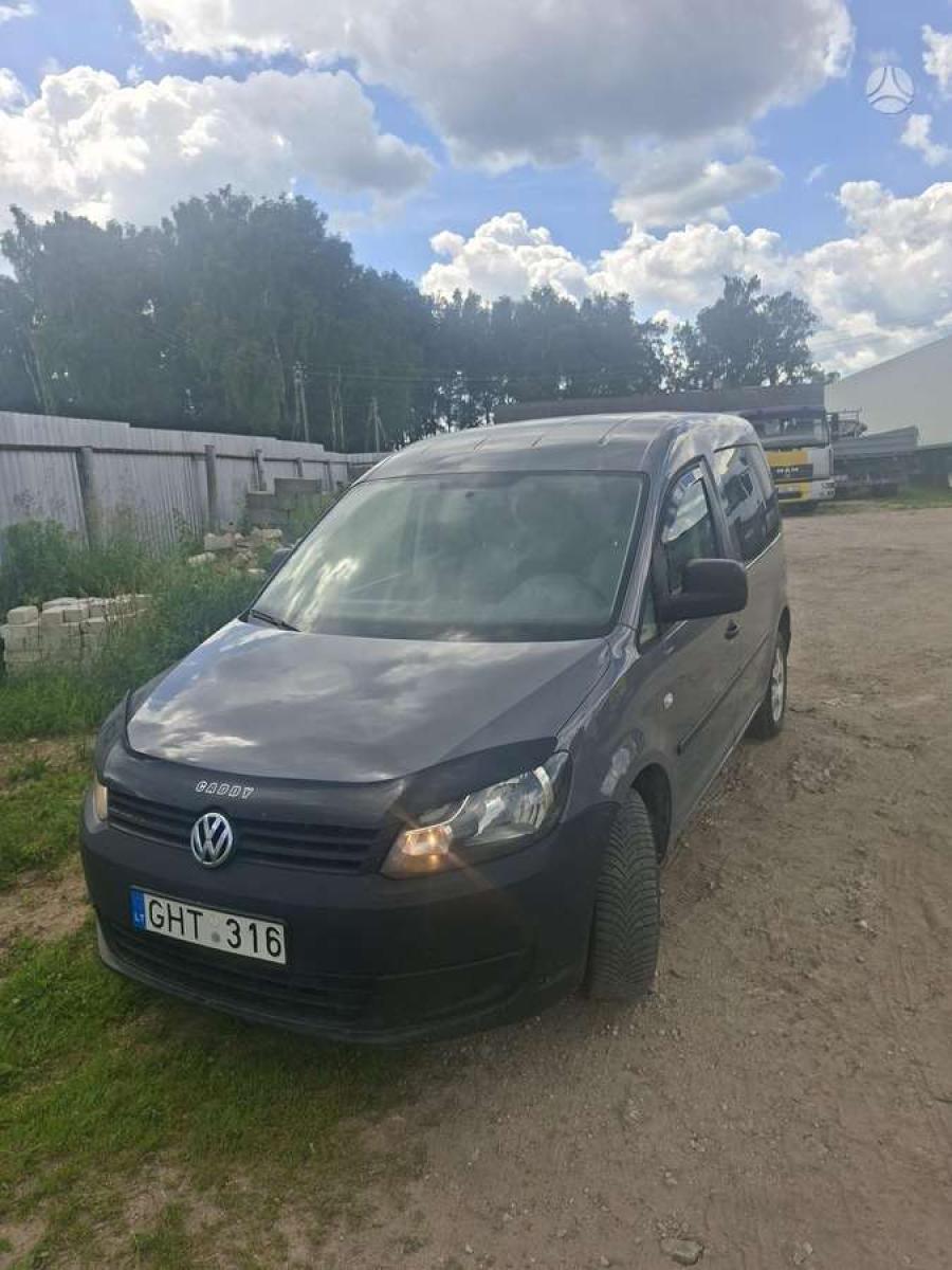 Grey Volkswagen Caddy 2012 in Vilnius, with an engine capacity of 1.97 L and mileage of 254 thousand km for 4840 €, photo 1 on AUTOMOTO.COM.LV