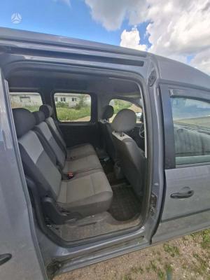 Grey Volkswagen Caddy 2012 in Vilnius, with an engine capacity of 1.97 L and mileage of 254 thousand km for 4840 €, photo 8 on AUTOMOTO.COM.LV