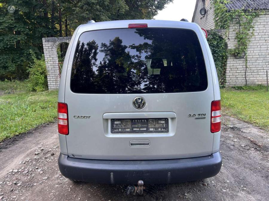 Grey Volkswagen Caddy 2014 in Utena, with an engine capacity of 2.00 L and mileage of 270 thousand km for 6500 €, photo 7 on AUTOMOTO.COM.LV