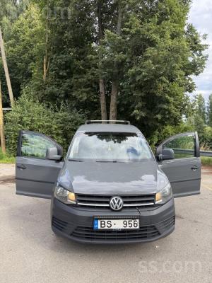Pelēks Volkswagen Caddy 2016 Rīga, ar dzinēja tilpumu 2.00 L un nobraukumu 367 tūkst. km par 7150 €, foto  vietnē AUTOMOTO.COM.LV