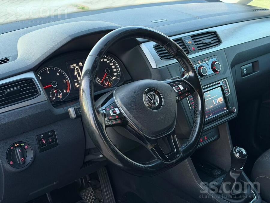 Pelēks Volkswagen Caddy 2016 Ventspils, ar dzinēja tilpumu 2.00 L un nobraukumu 295 tūkst. km par 10500 €, foto 26 vietnē AUTOMOTO.COM.LV