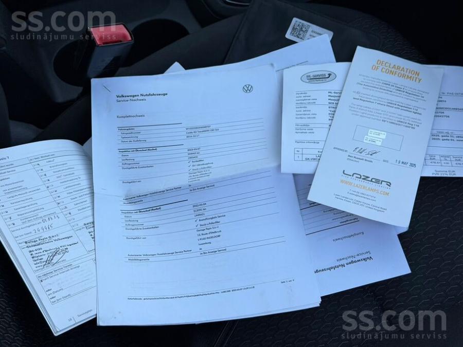 Pelēks Volkswagen Caddy 2016 Ventspils, ar dzinēja tilpumu 2.00 L un nobraukumu 295 tūkst. km par 10500 €, foto 31 vietnē AUTOMOTO.COM.LV
