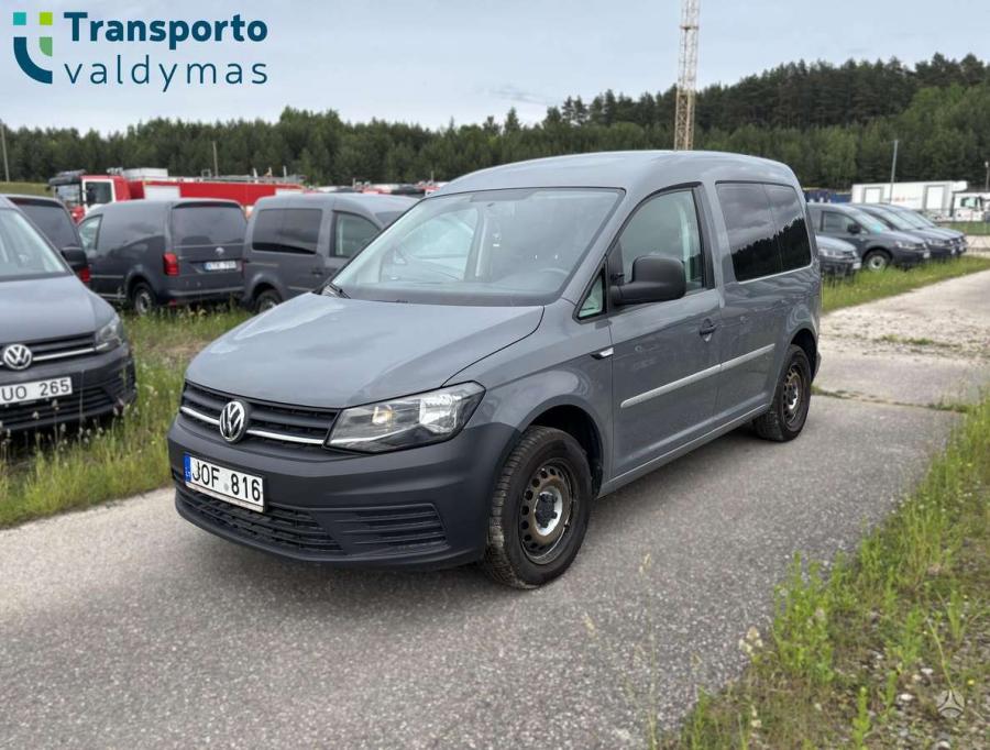 Pelēks Volkswagen Caddy 2017 Viļņa, ar dzinēja tilpumu 1.97 L un nobraukumu 118 tūkst. km par 7600 €, foto 1 vietnē AUTOMOTO.COM.LV