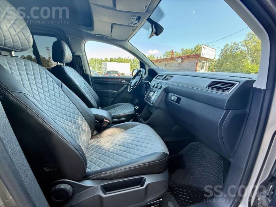 Grey Volkswagen Caddy 2017 in Riga, with an engine capacity of 1.40 L and mileage of 0 thousand km for 10990 €, photo 11 on AUTOMOTO.COM.LV