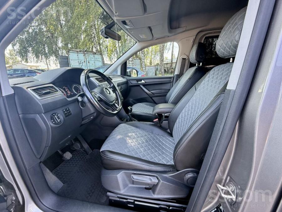 Grey Volkswagen Caddy 2017 in Riga, with an engine capacity of 1.40 L and mileage of 0 thousand km for 10990 €, photo 17 on AUTOMOTO.COM.LV