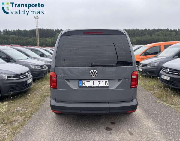 Grey Volkswagen Caddy 2018 in Vilnius, with an engine capacity of 1.97 L and mileage of 136 thousand km for 7000 €, photo 6 on AUTOMOTO.COM.LV